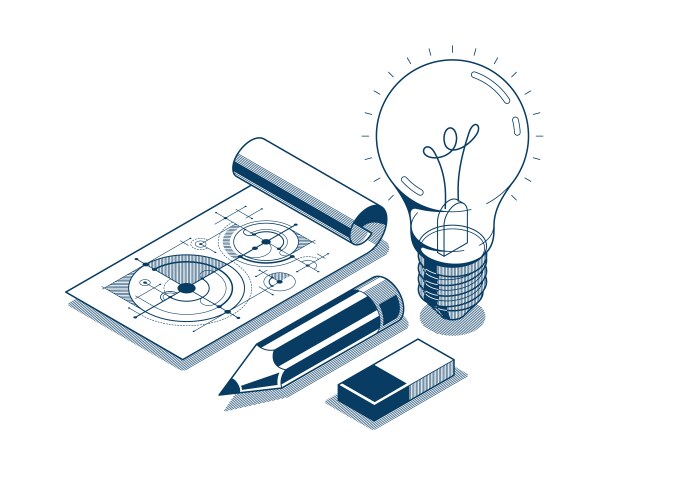Technical Drawing Bulb Vector Images (over 200)