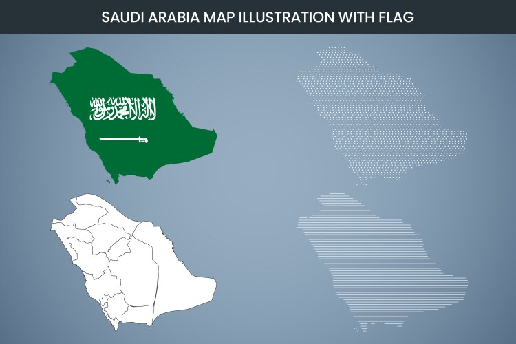 Saudi Arabia Map Flag Vector Images (over 1,400)