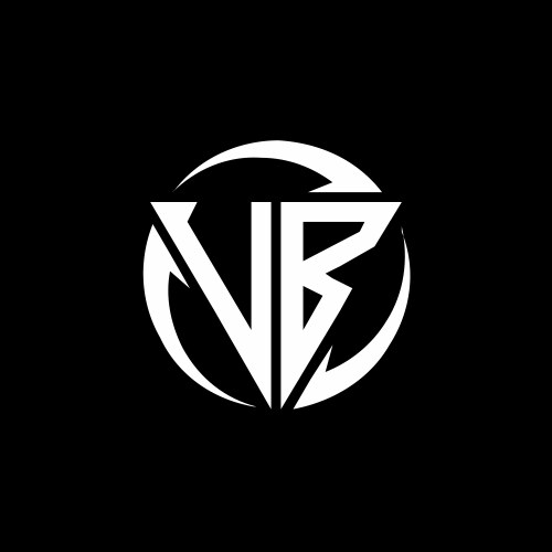 Vb logo monogram design template Royalty Free Vector Image