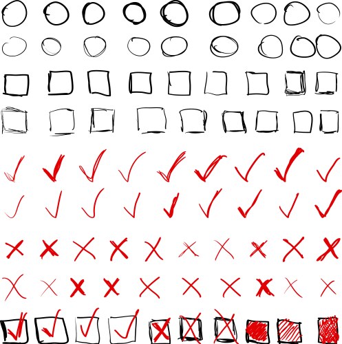 Marker highlight circle correct answer handwritten