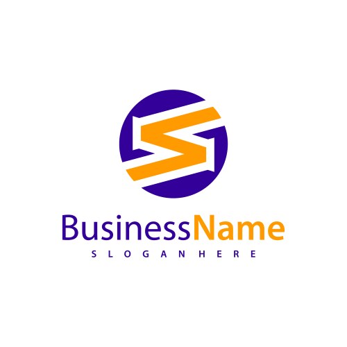 Set of letter sd logo design template initial ds Vector Image