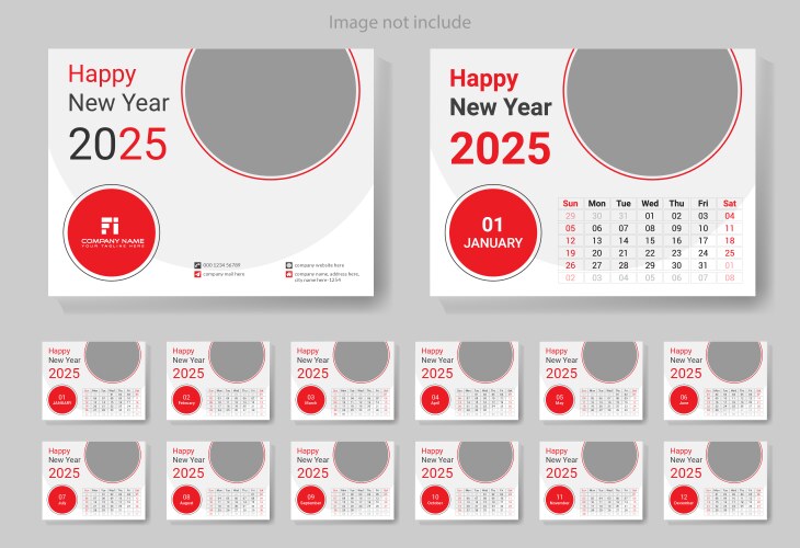 2025 Calendar Simple Vector Images (over 2,900)