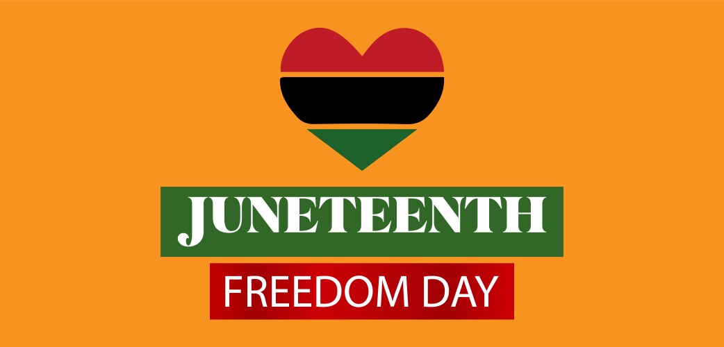 Original juneteenth freedom day june 19 stylish Vector Image