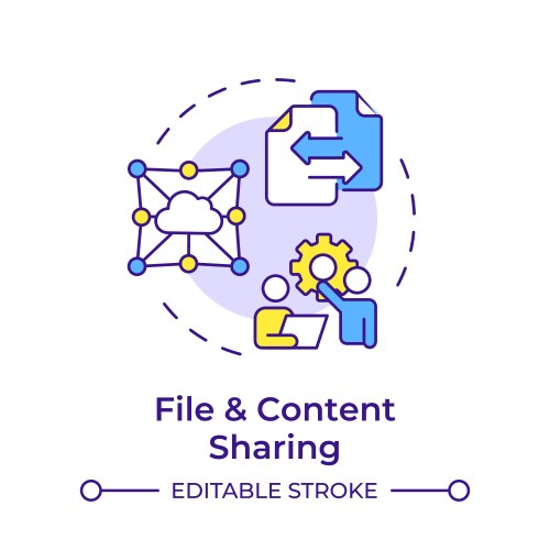 Data validation multi color concept icon Vector Image