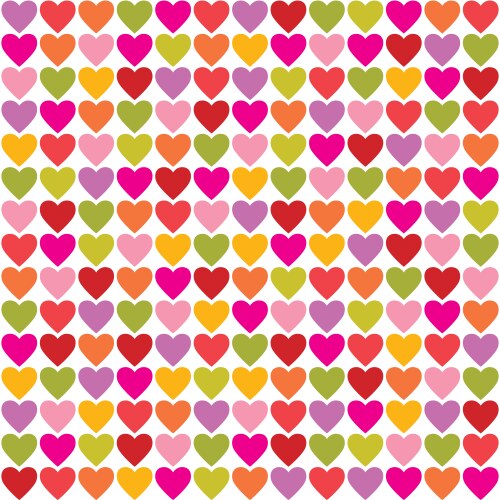 Beautiful seamless pattern with hearts Royalty Free Vector