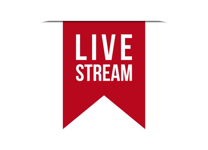 Red Live Stream Banner – Royalty-Free Vector | VectorStock