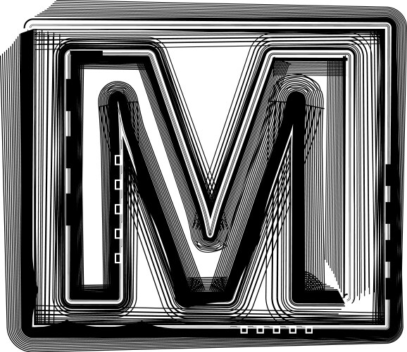 Letter M Script Font Vector Images (over 1,700)