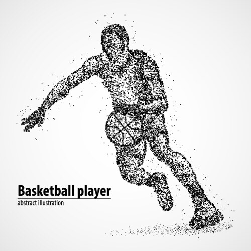 Abstract basketball athlete Royalty Free Vector Image
