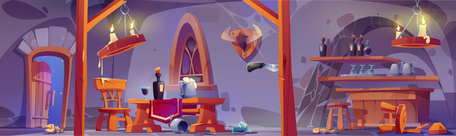 Realistic ancient ruins set Royalty Free Vector Image