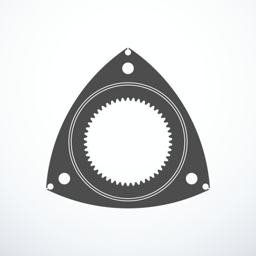 Engine block with parts Royalty Free Vector Image