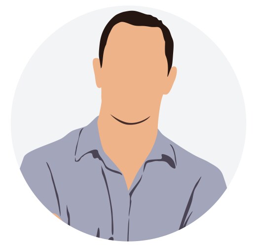 Faceless businessman portrait Royalty Free Vector Image