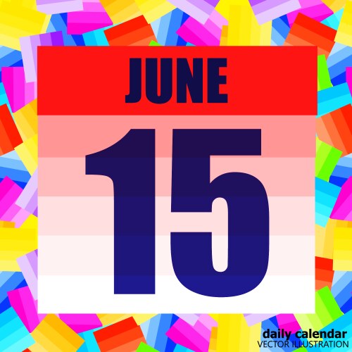 June sign Royalty Free Vector Image - VectorStock