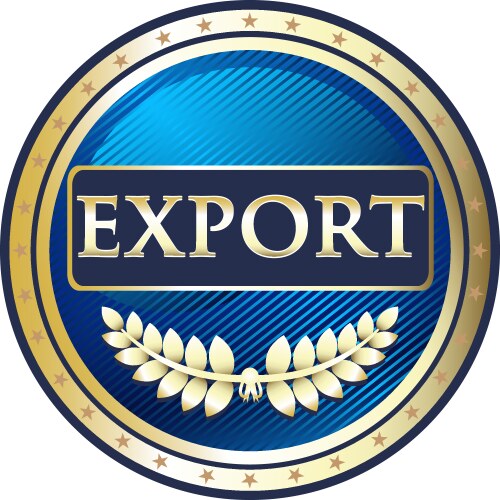 Certified quality gold emblem Royalty Free Vector Image