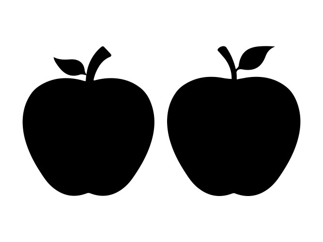 Apple Logo Silhouette Vector Images (over 5,300)