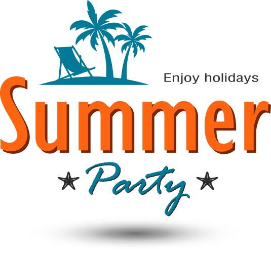 Summer logo Royalty Free Vector Image - VectorStock