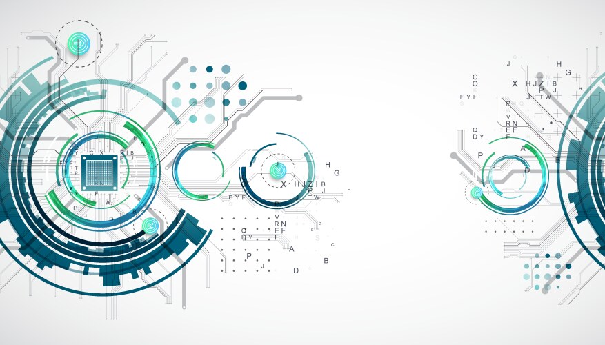 Virtual technology background Royalty Free Vector Image