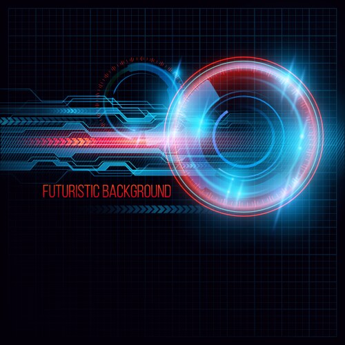 Futuristic speaker background Royalty Free Vector Image