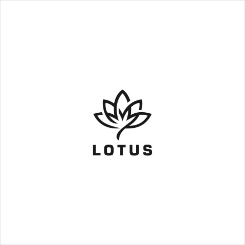 Lotus logo template Royalty Free Vector Image - VectorStock