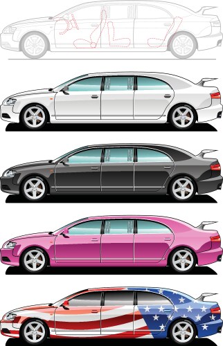 Pink Limousine Vector Images (53)