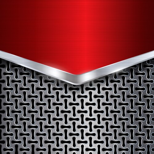 Red and silver metal texture Royalty Free Vector Image