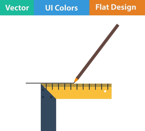 Graph with pencil Royalty Free Vector Image - VectorStock