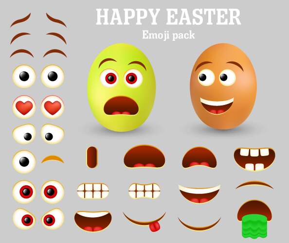 Easter Emojis Vector Images (over 2,000)