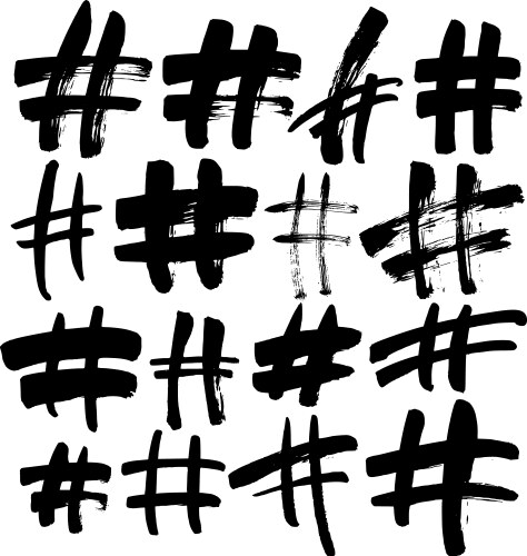 Hand drawn brush ink coral bush Royalty Free Vector Image