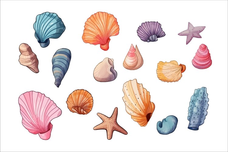 Conch Shell Cartoon Vector Images (over 1,900)