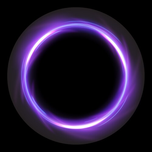 Abstract glowing circle elegant illuminated light Vector Image