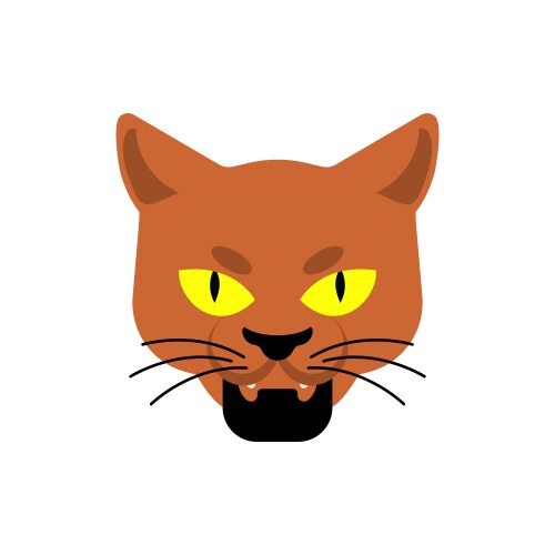 Cat gang set gangsta angry pet bully member Vector Image