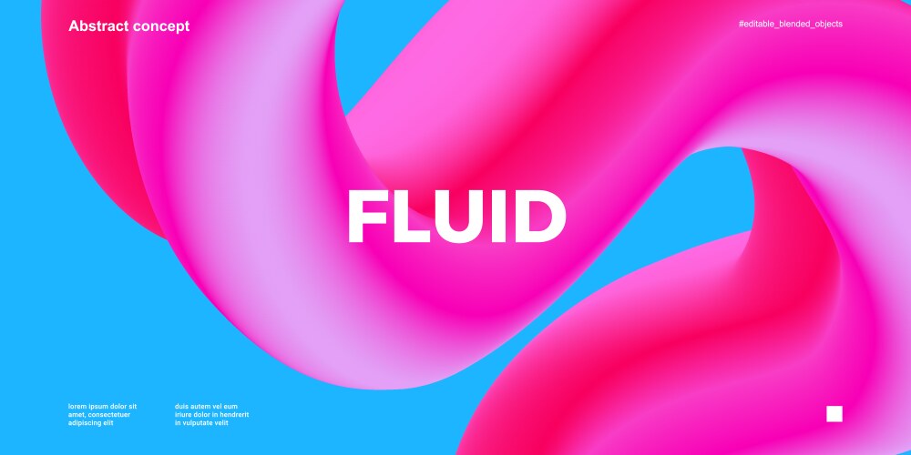 Shape design fluid composition Royalty Free Vector Image