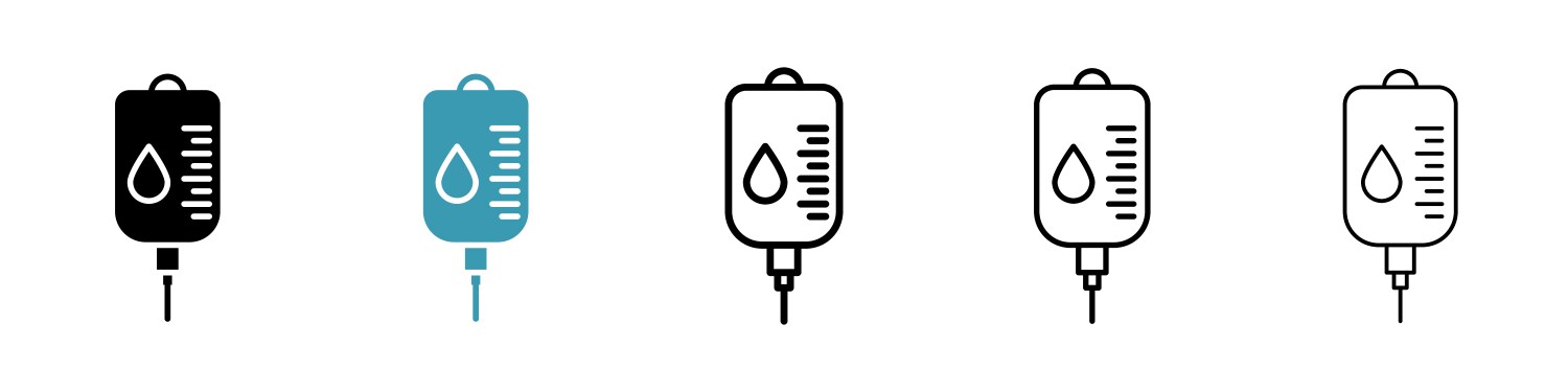 Blood transfusion icon Royalty Free Vector Image