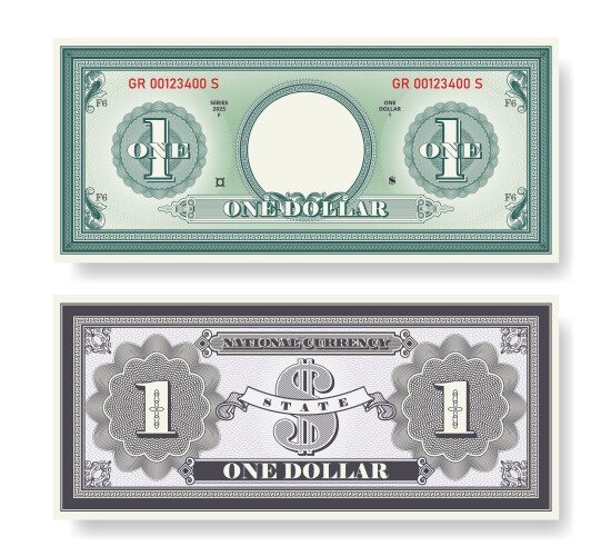 Fictional gaming banknote of 1 euro Royalty Free Vector