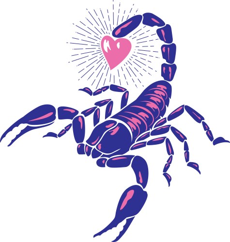 Scorpion animal black Royalty Free Vector Image