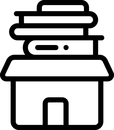 Cannon icon thin linear style design isolated Vector Image