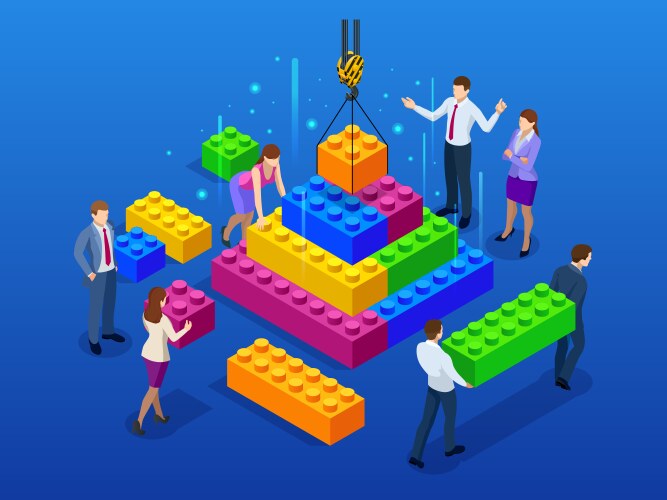 Agile Methodology Isometric – Royalty-Free Vector | VectorStock