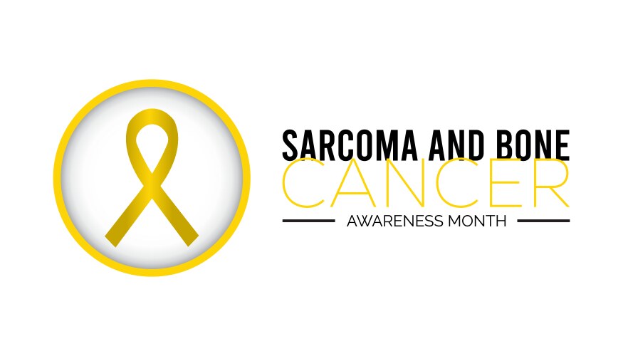 Sarcoma and bone cancer awareness month Royalty Free Vector