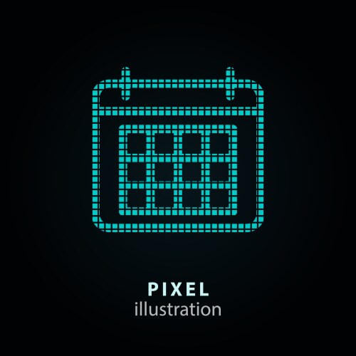 Calendar icon isolated on purple background Vector Image