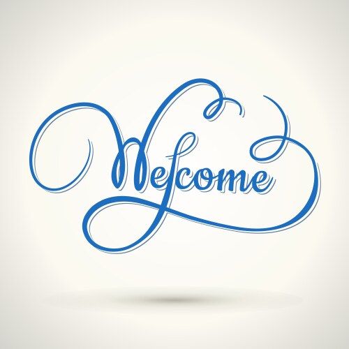 Hand Lettering Welcome Vector Images (over 6,800)