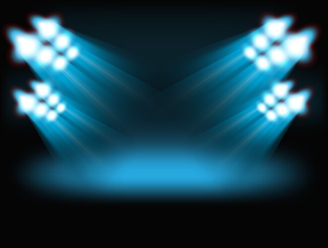 Different light effect elements bright lights Vector Image