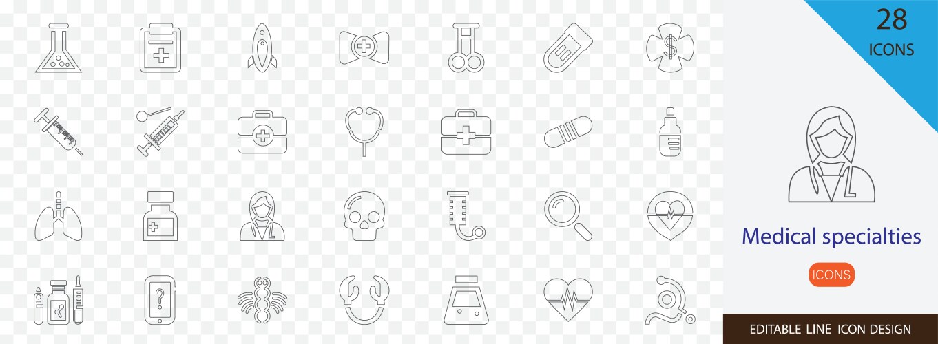 Medical Specialties Icons Vector Images (over 630)