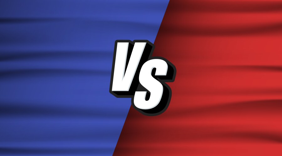 Vs versus blue and red comic design Royalty Free Vector