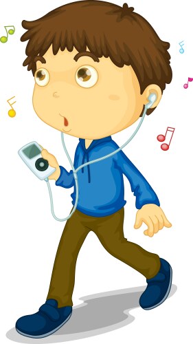 Cute boy cartoon thinking Royalty Free Vector Image