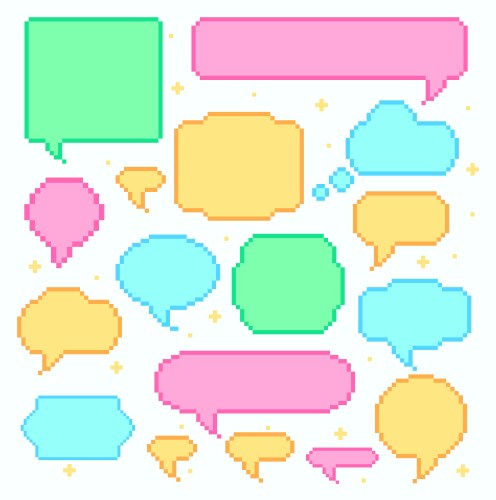 Cartoon speech bubbles Royalty Free Vector Image