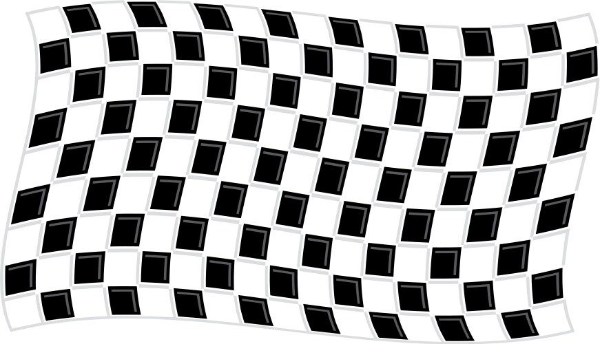Waving Checkered Flag Vector