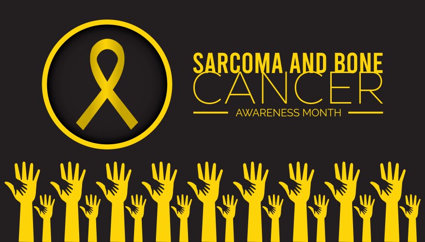 Sarcoma cancer awareness month Royalty Free Vector Image