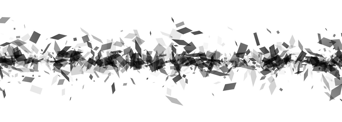Grayscale shards frame Royalty Free Vector Image