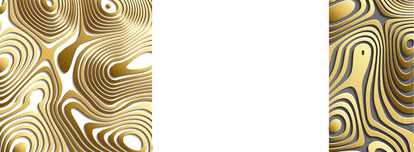 Luxury gold background wavy landscape Royalty Free Vector