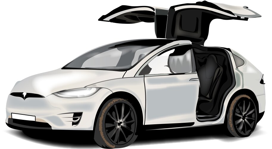 Tesla Car Vector Tesla Model 3 2022 Car Template