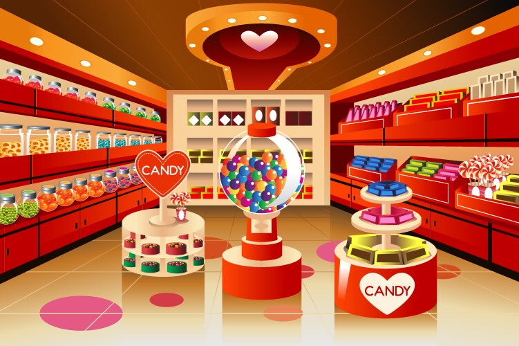 Candy Store Cartoon Vector Images (over 1,900)